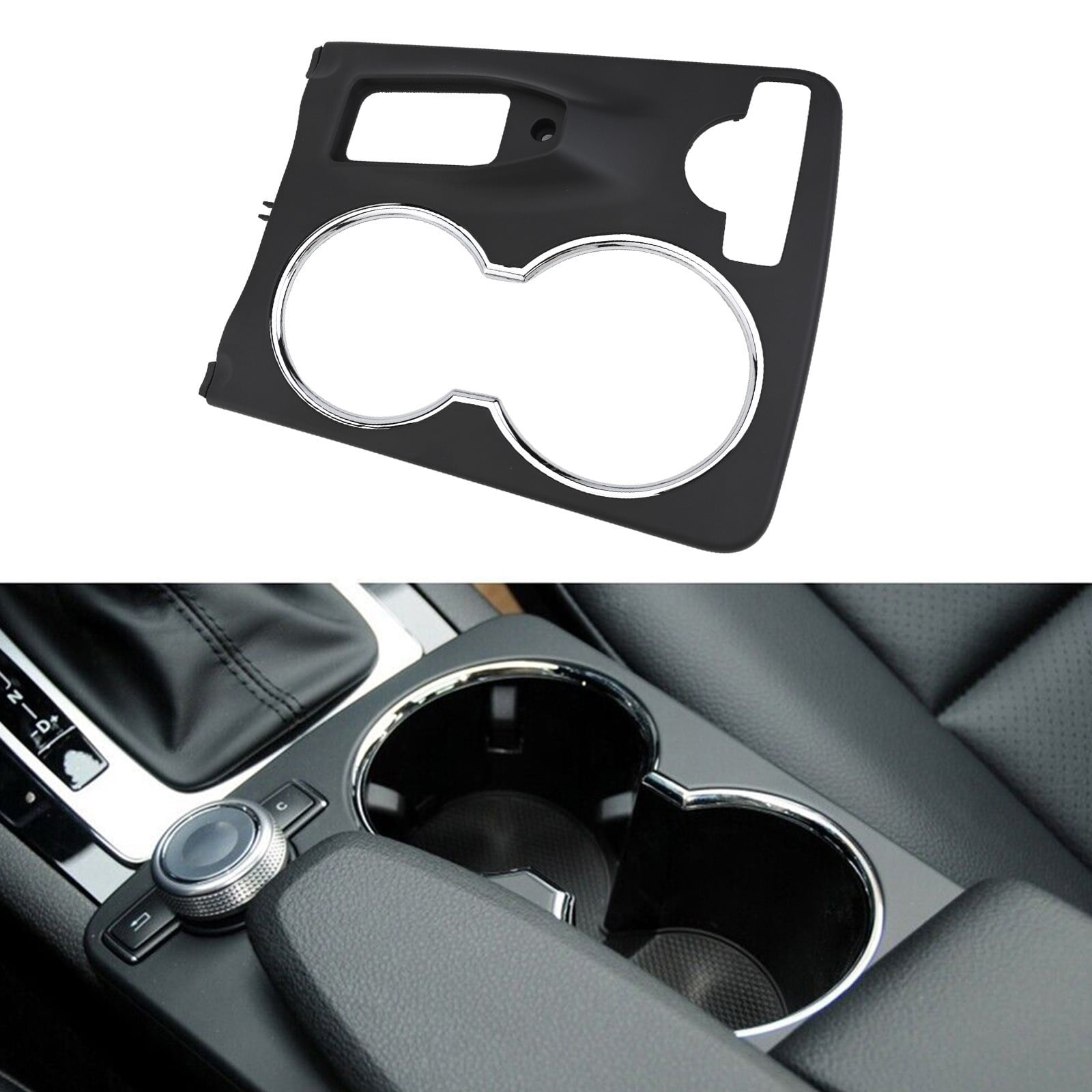 Diluopei Center Console Cup Holder Trim Cover For Mercedes For Benz ...