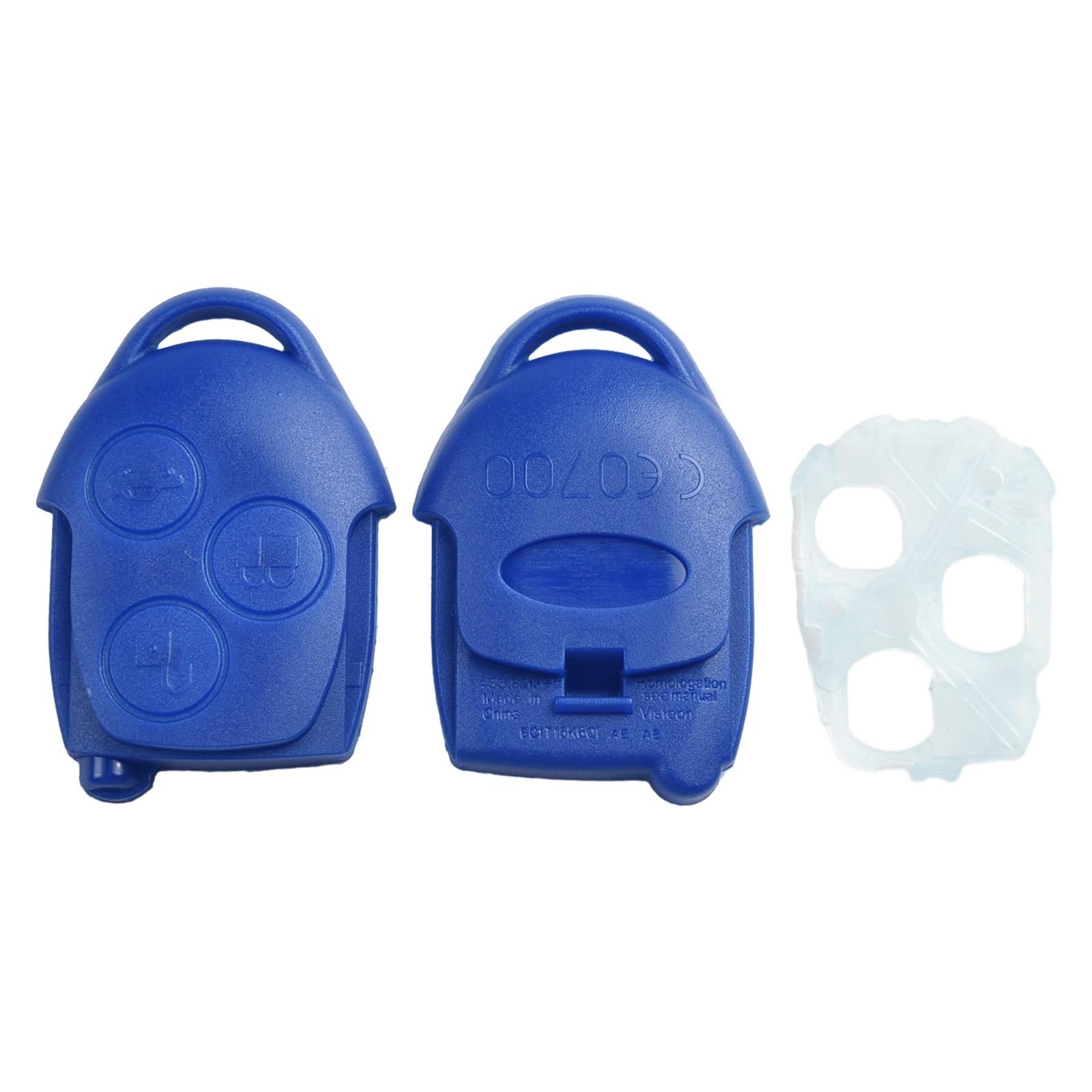 Diluopei For Transit Connect Mk7 Blue Remote Key Fob Case 3 Button ...