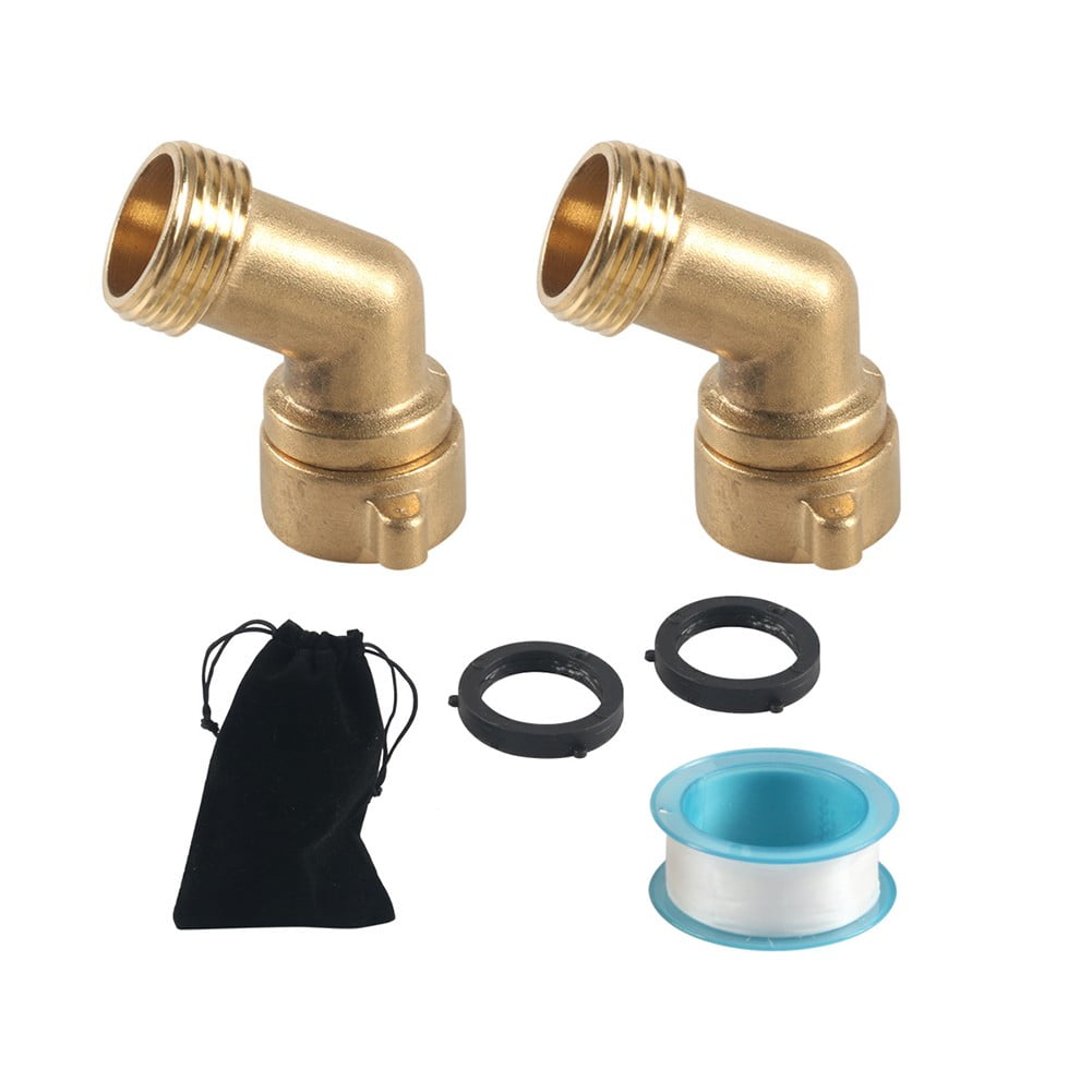 Diluopei Garden Hose Elbow Fitting 90 Degree Brass Fitting Hose Elbow ...