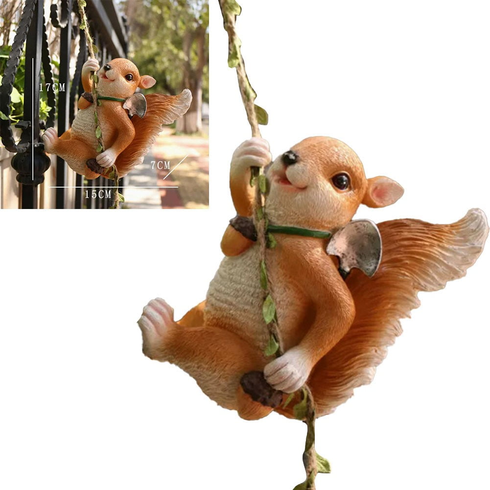 Diluopei Garden Squirrel Decorations: Lifelike Outdoor Figures For ...