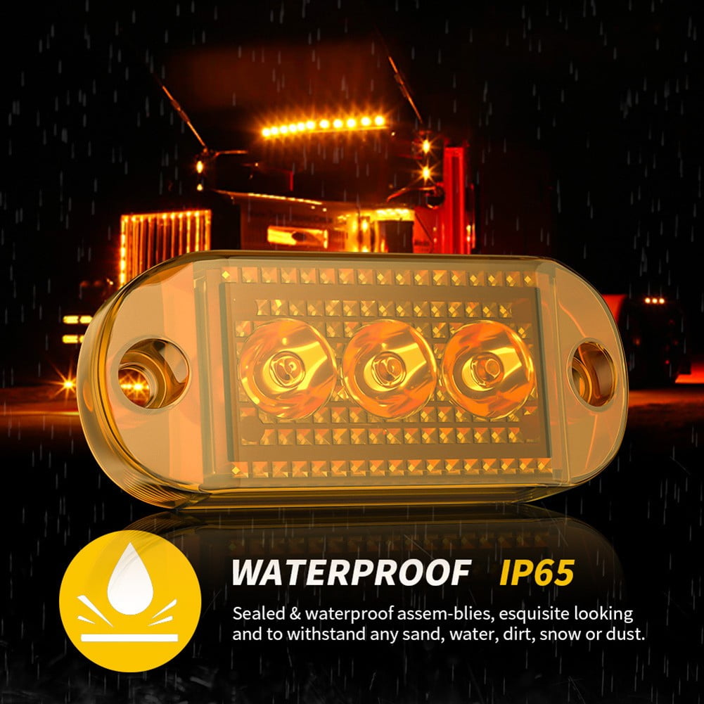 Diluopei Led Clearance Light Side Marker Truck Trailer Lorry Lamp Red ...