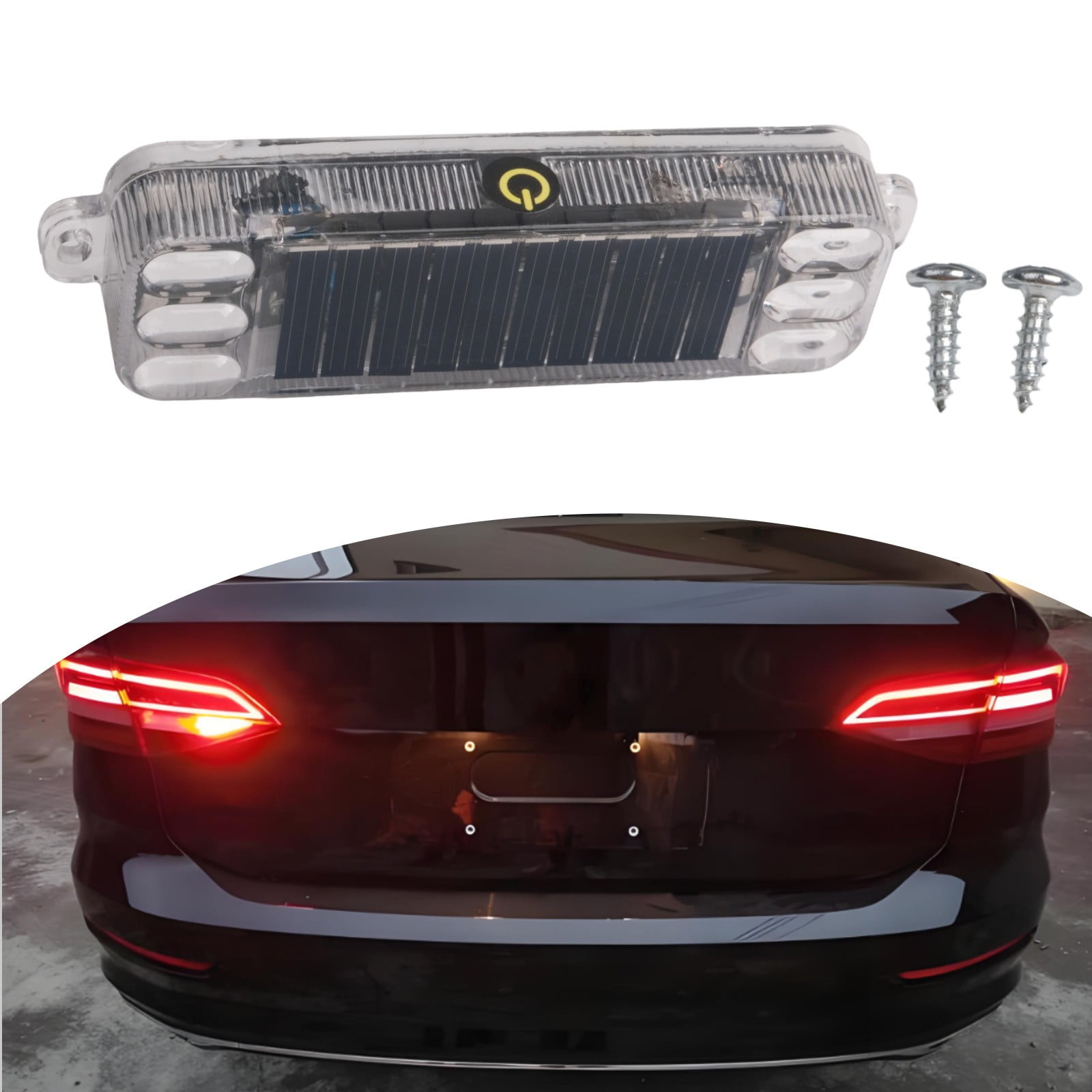 Diluopei Motorcycle Solar Light Car Rear Collision Prevention Strobe ...