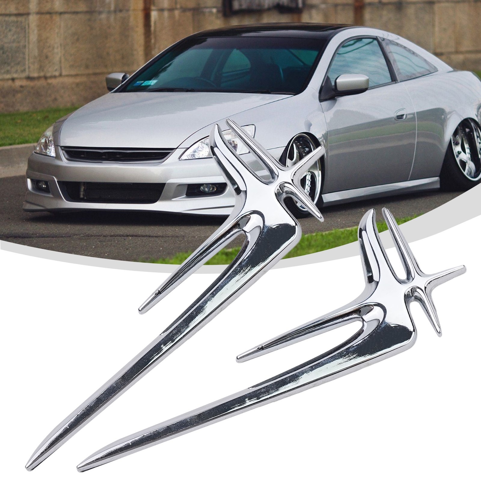 Diluopei Pair Chrome Metal“L” Extended Edition Car Side Emblem Badge ...