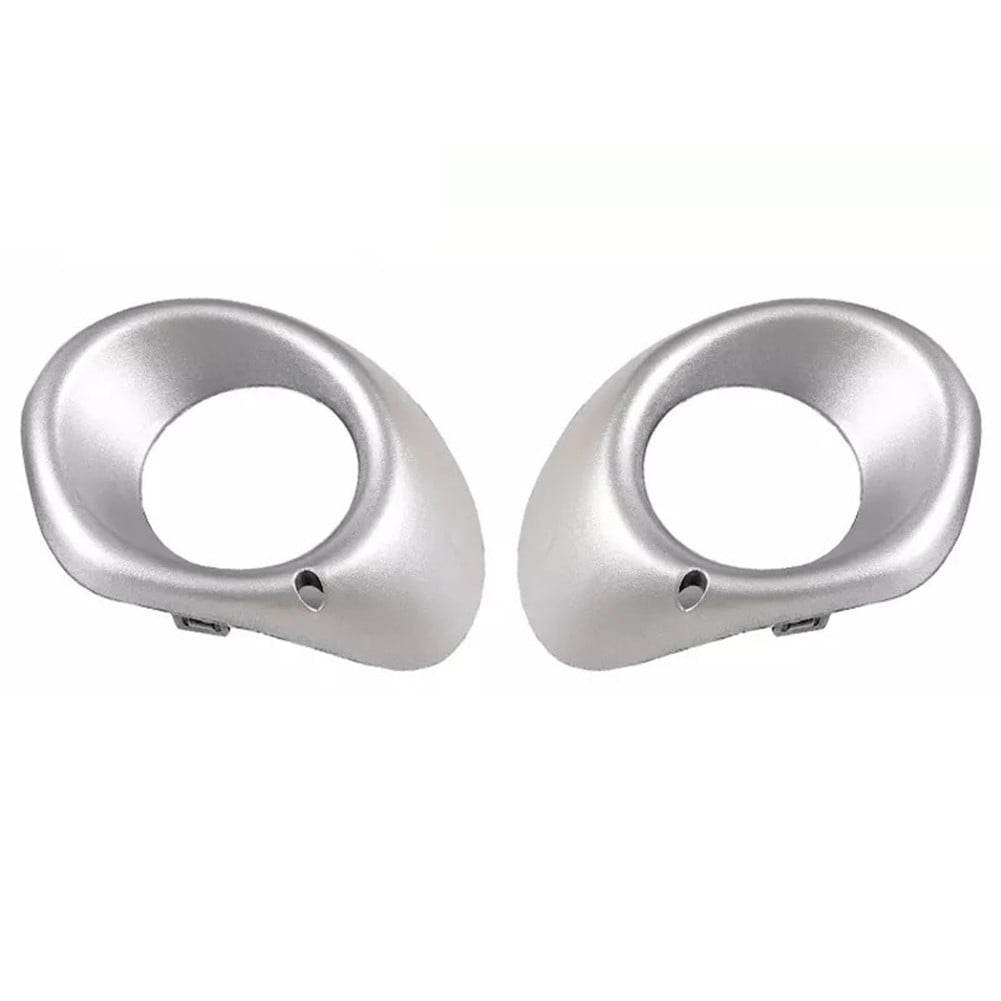 Diluopei Silver 1/2 X Front Bumper Fog Light Cover For Mitsubishi For ...
