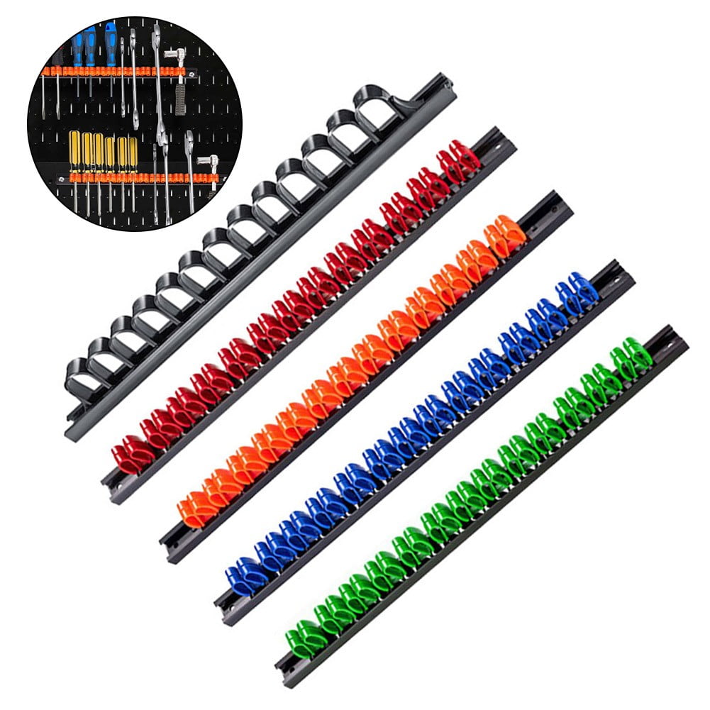 Diluopei Wall Mount Wrench Organizer Screwdriver Holder Tool Rail Rack ...