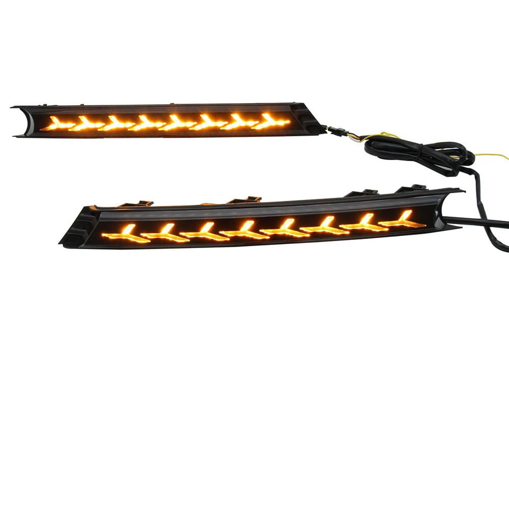 Diluopei White/Amber Sequential Switchback Led Daytime For Drl Light ...