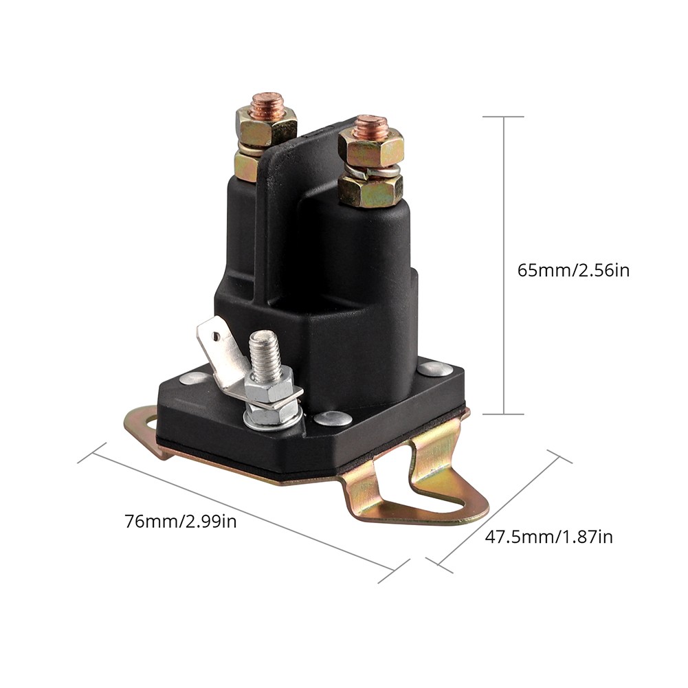 Diluopel 1Pc Magnetic Switch 12V 3P Start Relay Suitable For Lawn ...