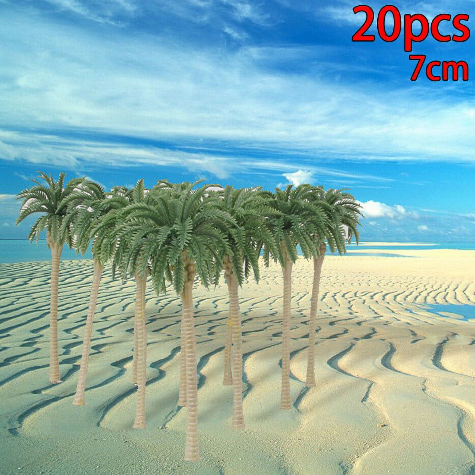 Diluopel 20Pcs Coconut Palm Model Trees Layout For Forest Beach Diorama ...