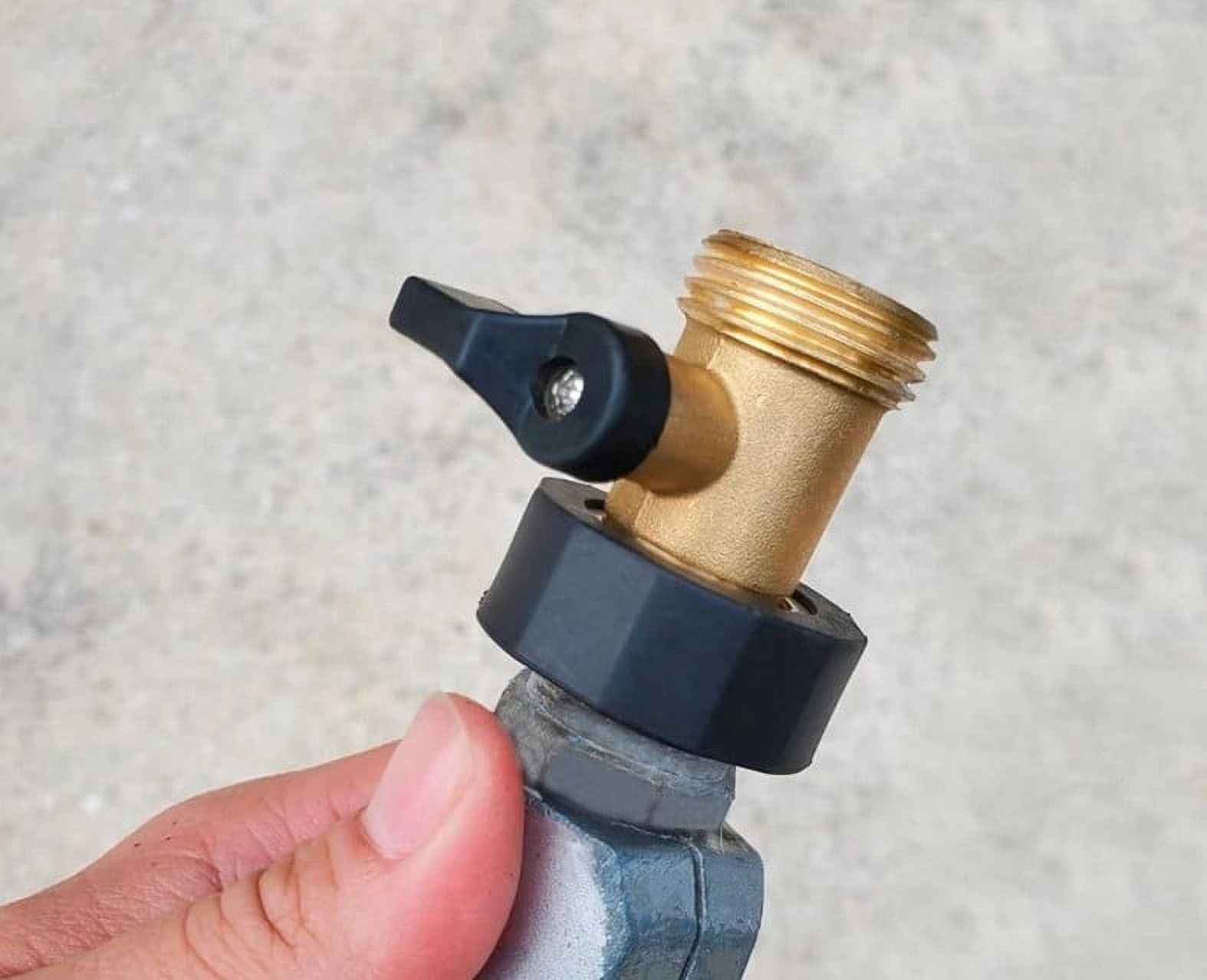 Diluopel 3/4Inch Brass Water Shut Off Valve Garden Hose Connector For ...