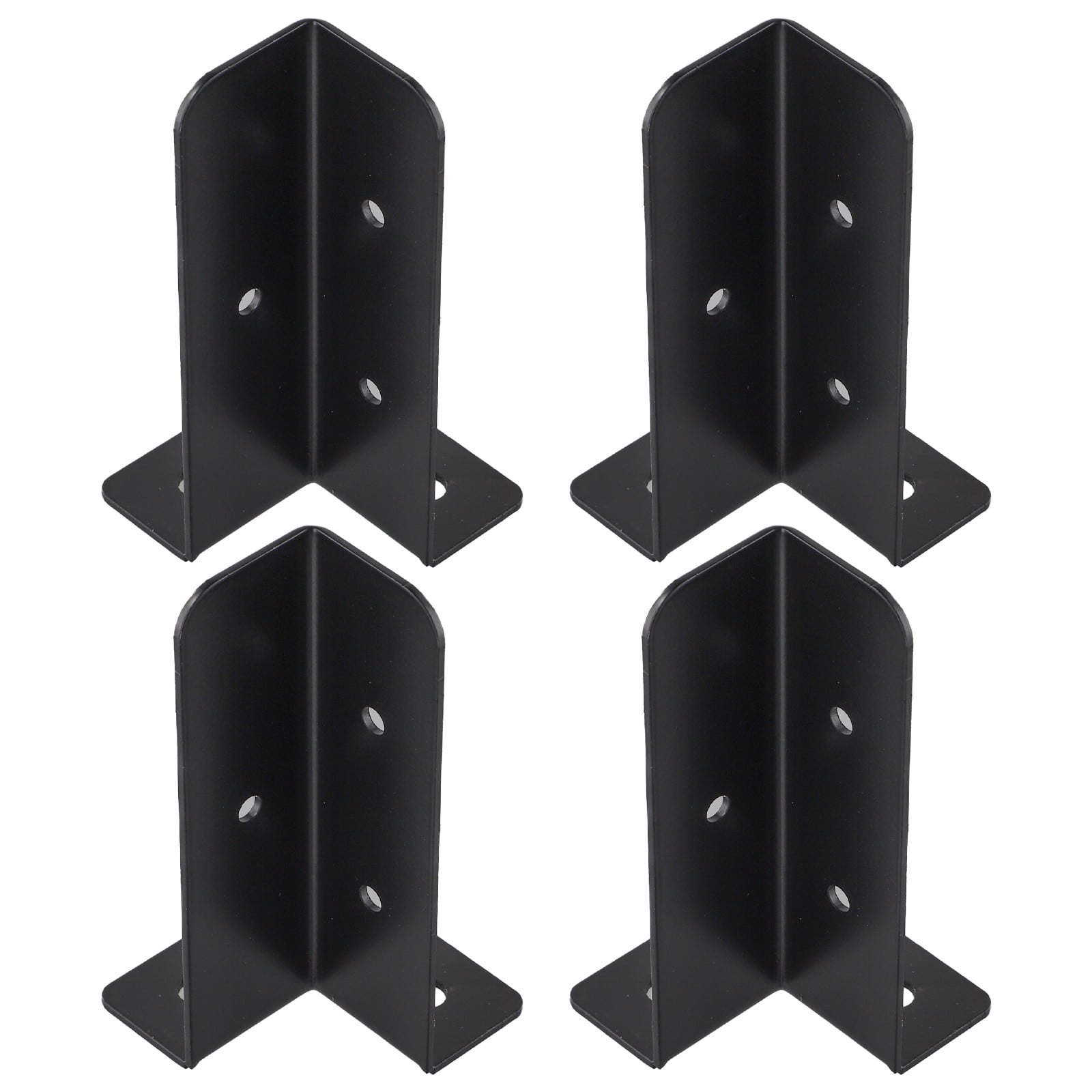 Diluopel 4Pcs Adjustable Deck Post Anchor Base Brackets Reversible Wood ...