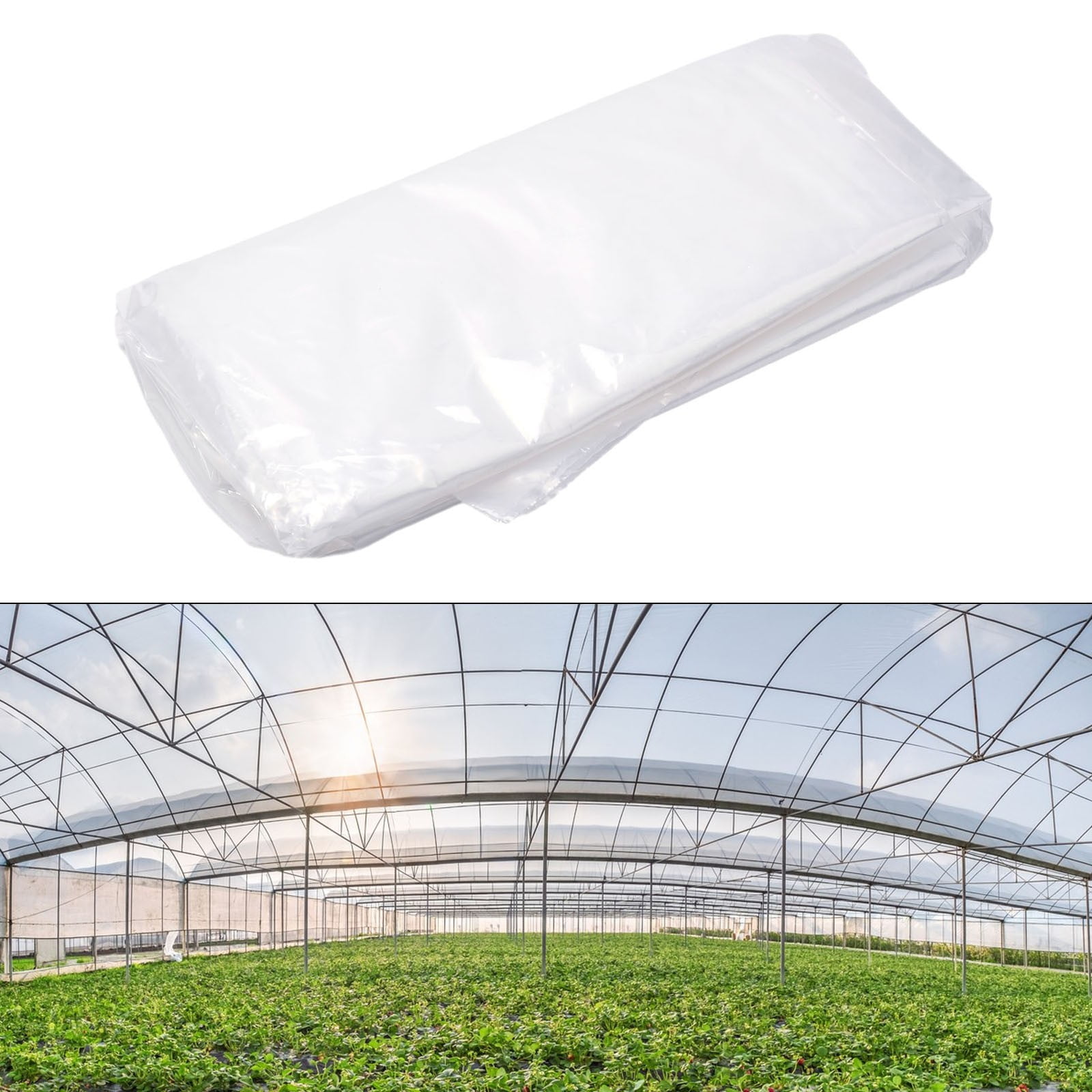 Diluopel Clear Polythene Plastic Sheeting Garden Diy Material Cover For ...