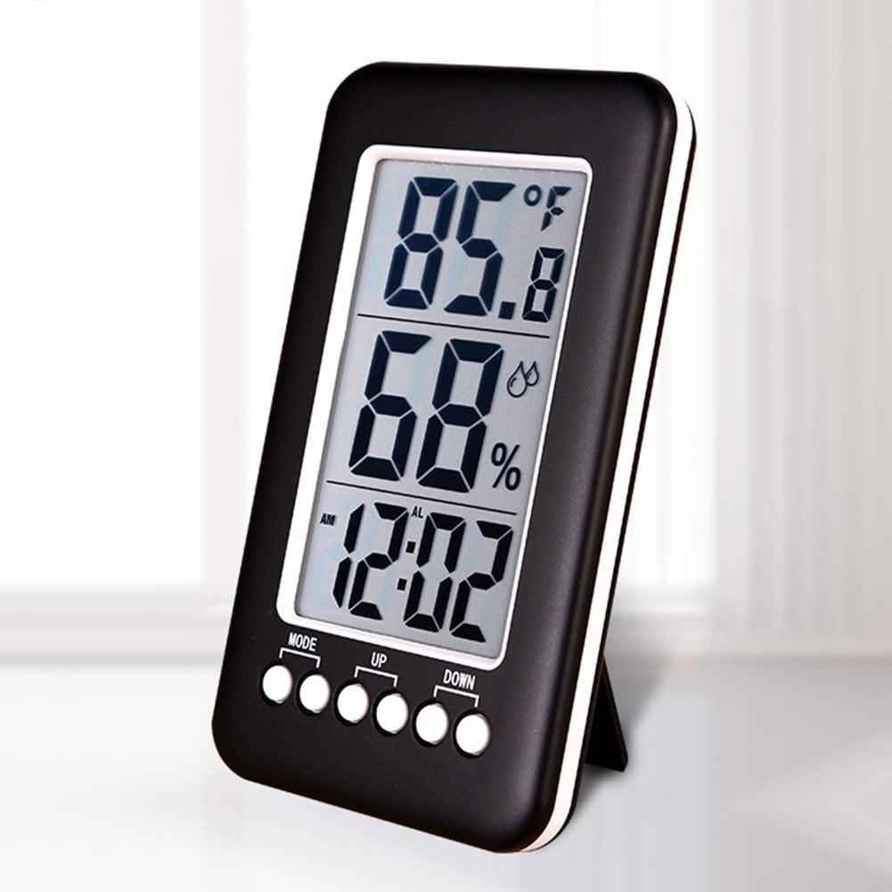 Diluopel Digital Wireless Indoor/Outdoor Thermometer Clock Temperature ...