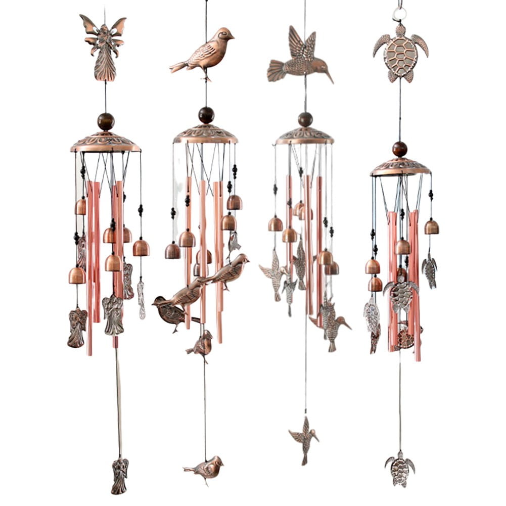 Diluopel Exquisite Copper-Colored Wind Chimes Enhance Your Courtyard ...