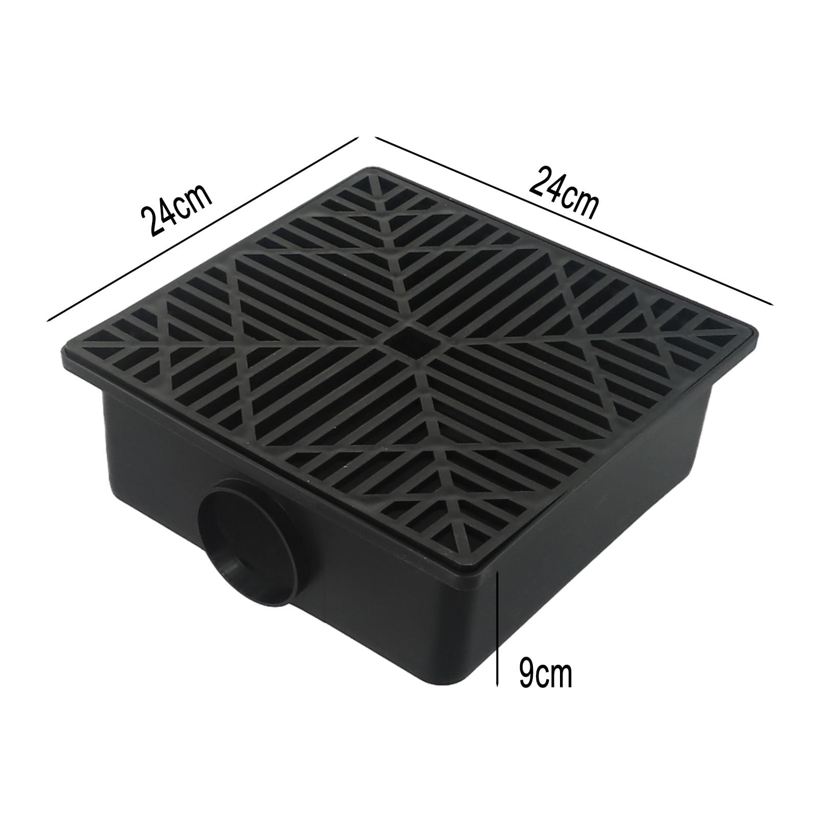 Diluopel Low Profile Drain Kit For Catch Basin, 9.05×9.05In ...