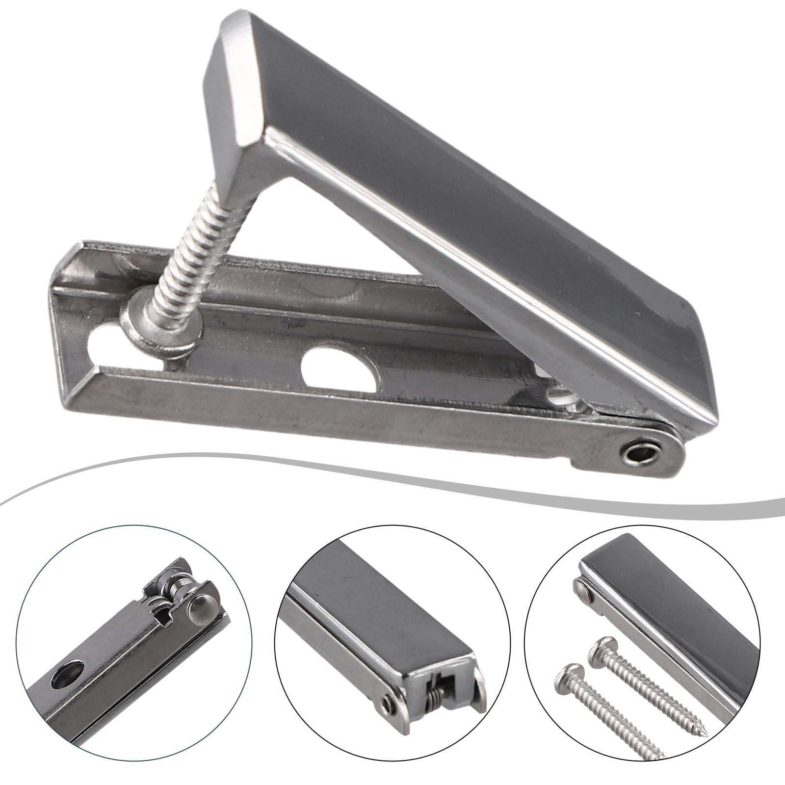 Diluopel RV Stainless Steel Baggage Door Catch Square - Sturdy Holder ...