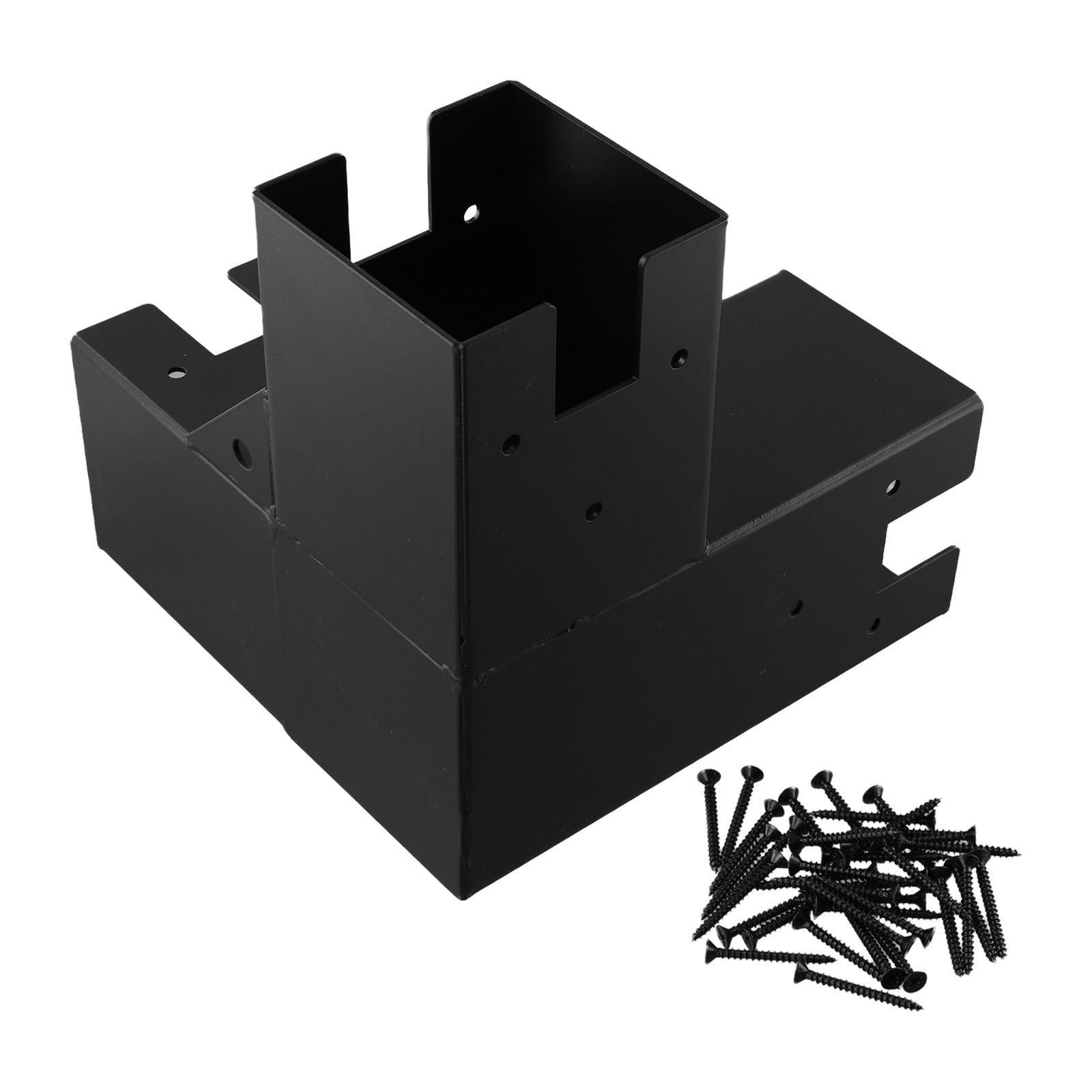 Diluopel Right Angle Corner Bracket With Pergola Post Base For Wood ...