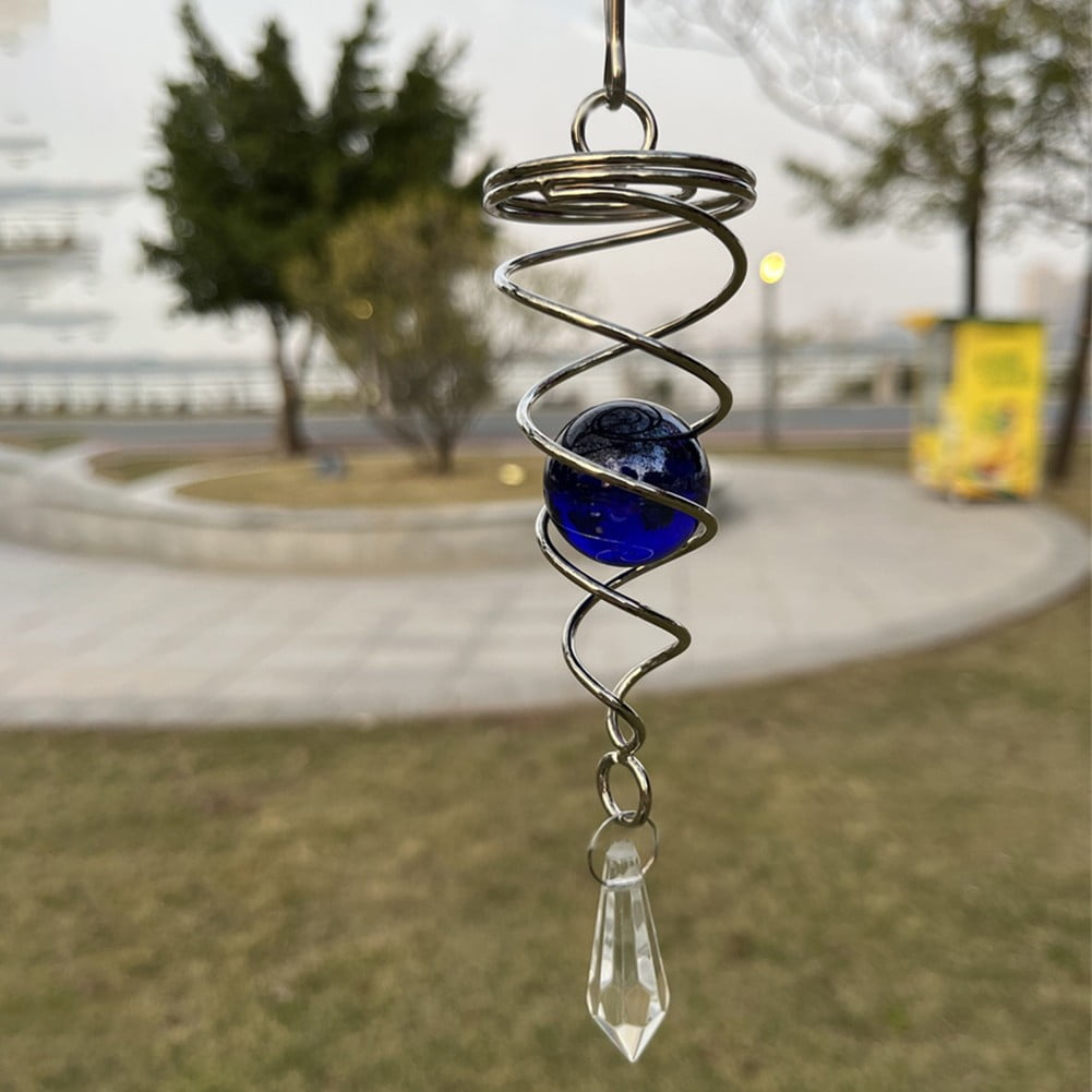Diluopel Spiral Wind Spinners With For Crystal Ball Winds Chimes Garden ...