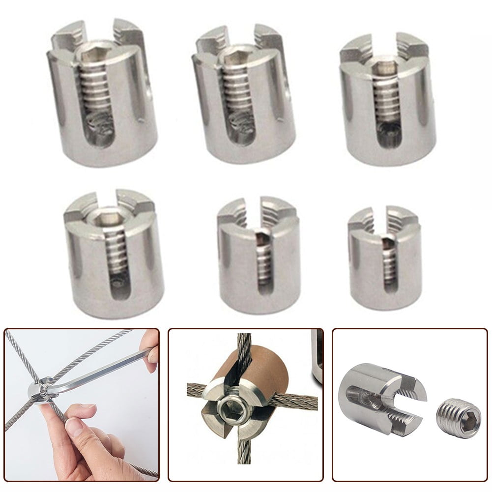 Diluopel Stainless Steel Wire Rope Clamp For 2Mm-8Mm Diameter- For Wall ...