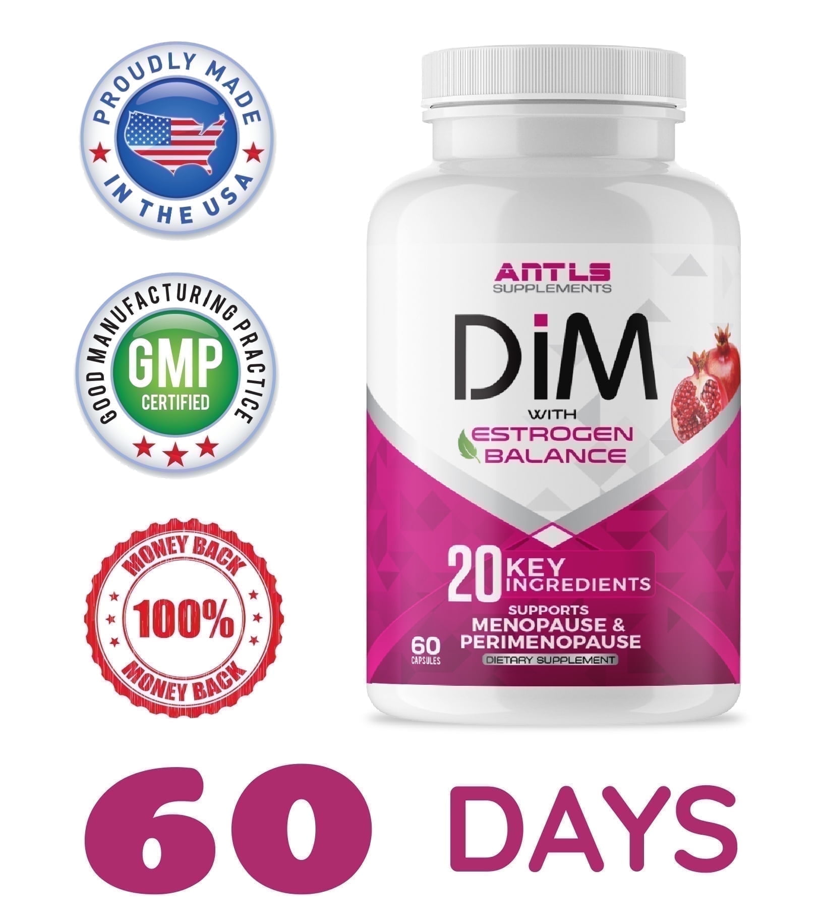 ANTLS Supplements DIM, Menopause Relief, Estrogen Balance, Weight ...