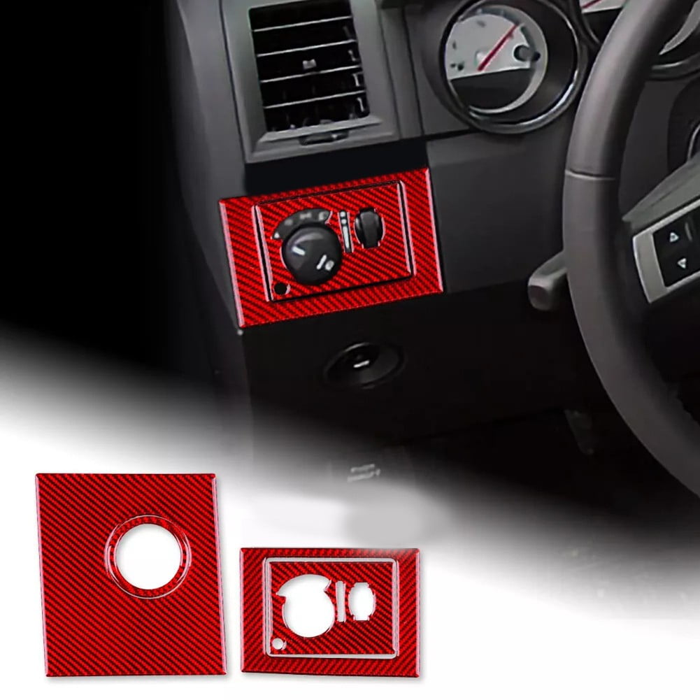 Dim Light Switch Button Cover Sticker Carbon Fiber For Magnum For ...