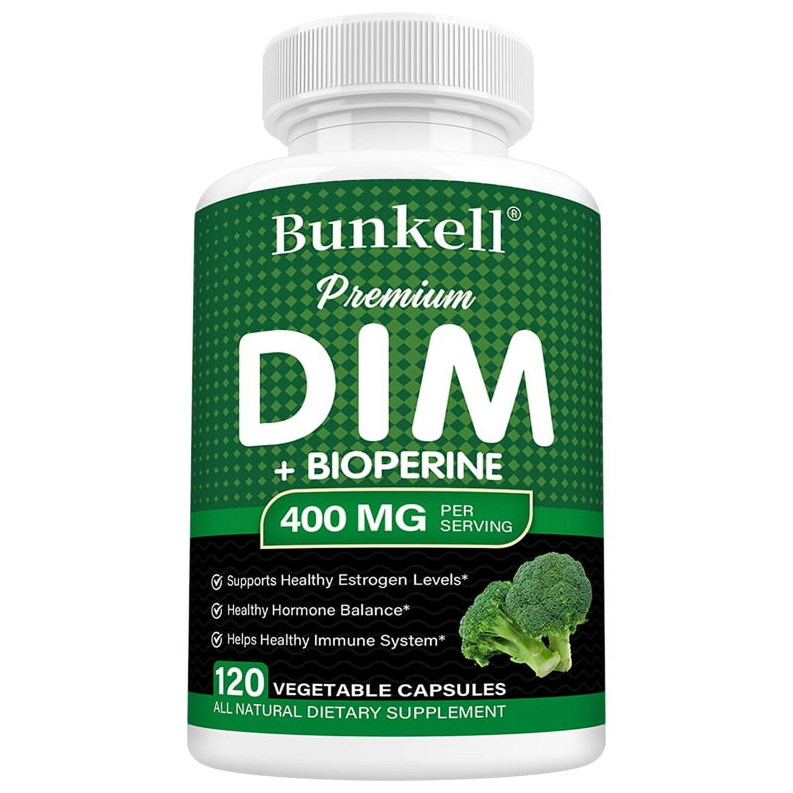 Dim Supplement 400 mg Plus BioPerine Complex - Support Hormone Balance ...