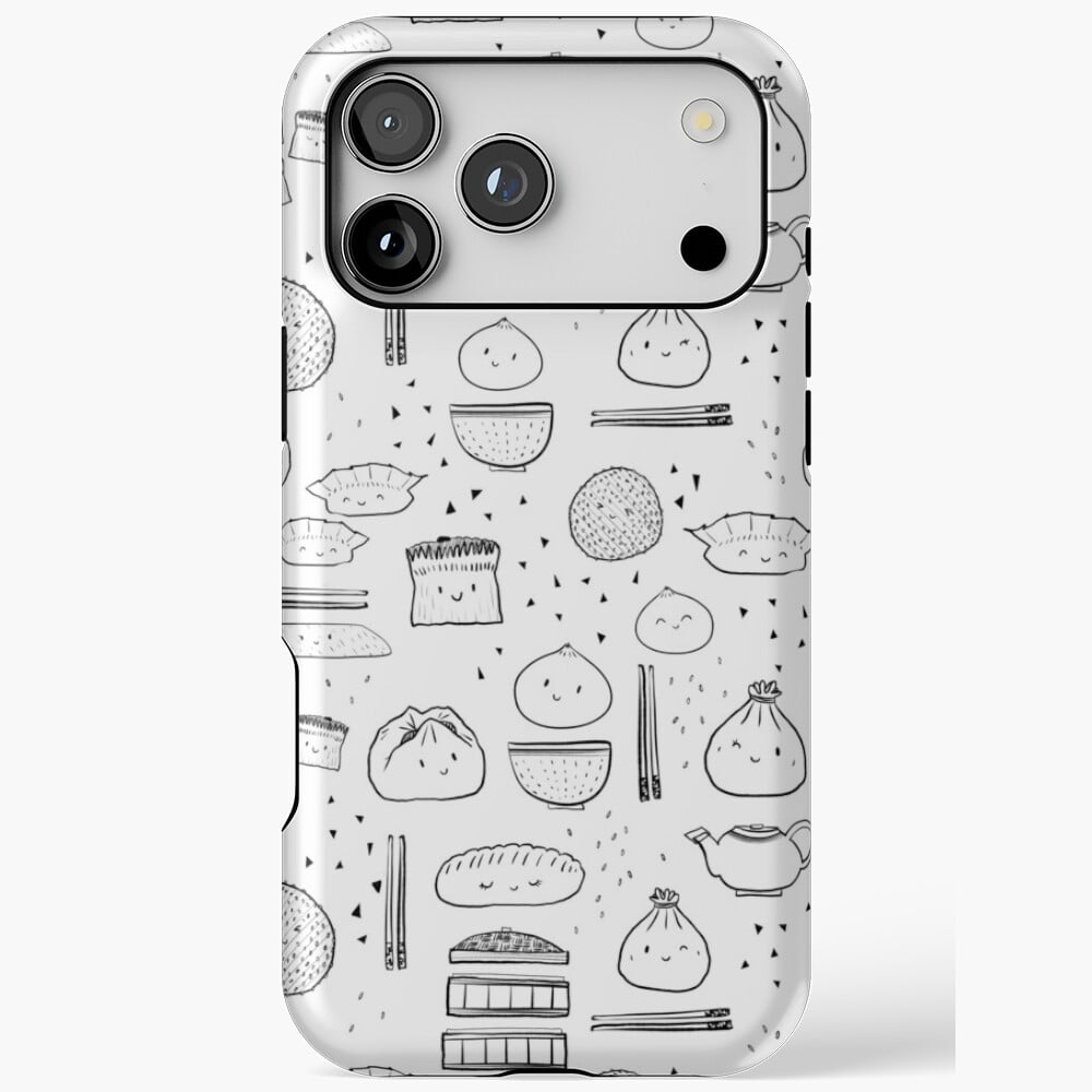 Dim sum delights cute dumpling inspired art iPhone Case 17 to 11 Pro ...