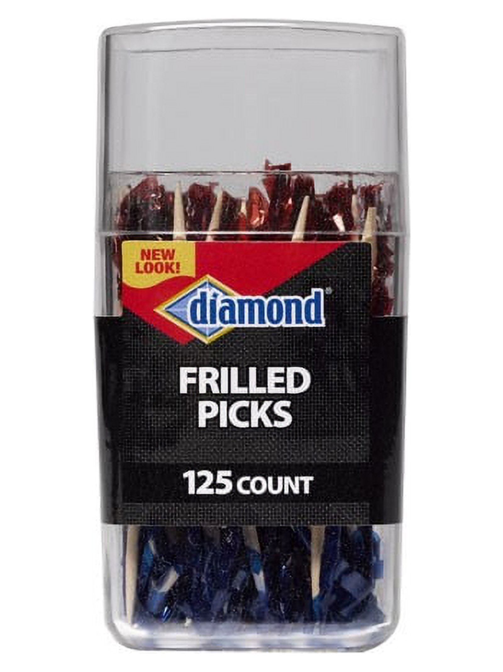 Dimaond Frilled Toothpicks, 125 Ct - Walmart.com