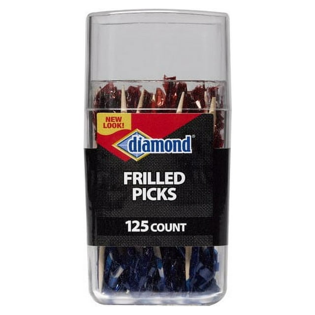 Dimaond Frilled Toothpicks, 125 Ct - Walmart.com