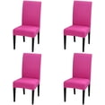 Dimatic 4 Pack Dining Chair Covers, Stretch Spandex Removable Washable ...