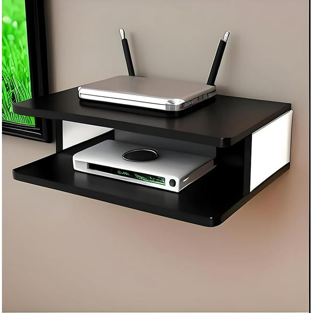 Dime Store Engineered Wood Set Top Box Stand TV Stand WiFi Router Rack ...