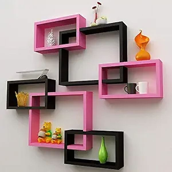 Dime Store Interlock Wall Mount Wall Shelf For Living Room And Home ...