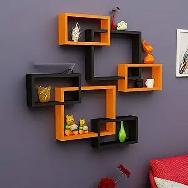 Dime Store Interlock Wall Mount Wall Shelf For Living Room And Home ...