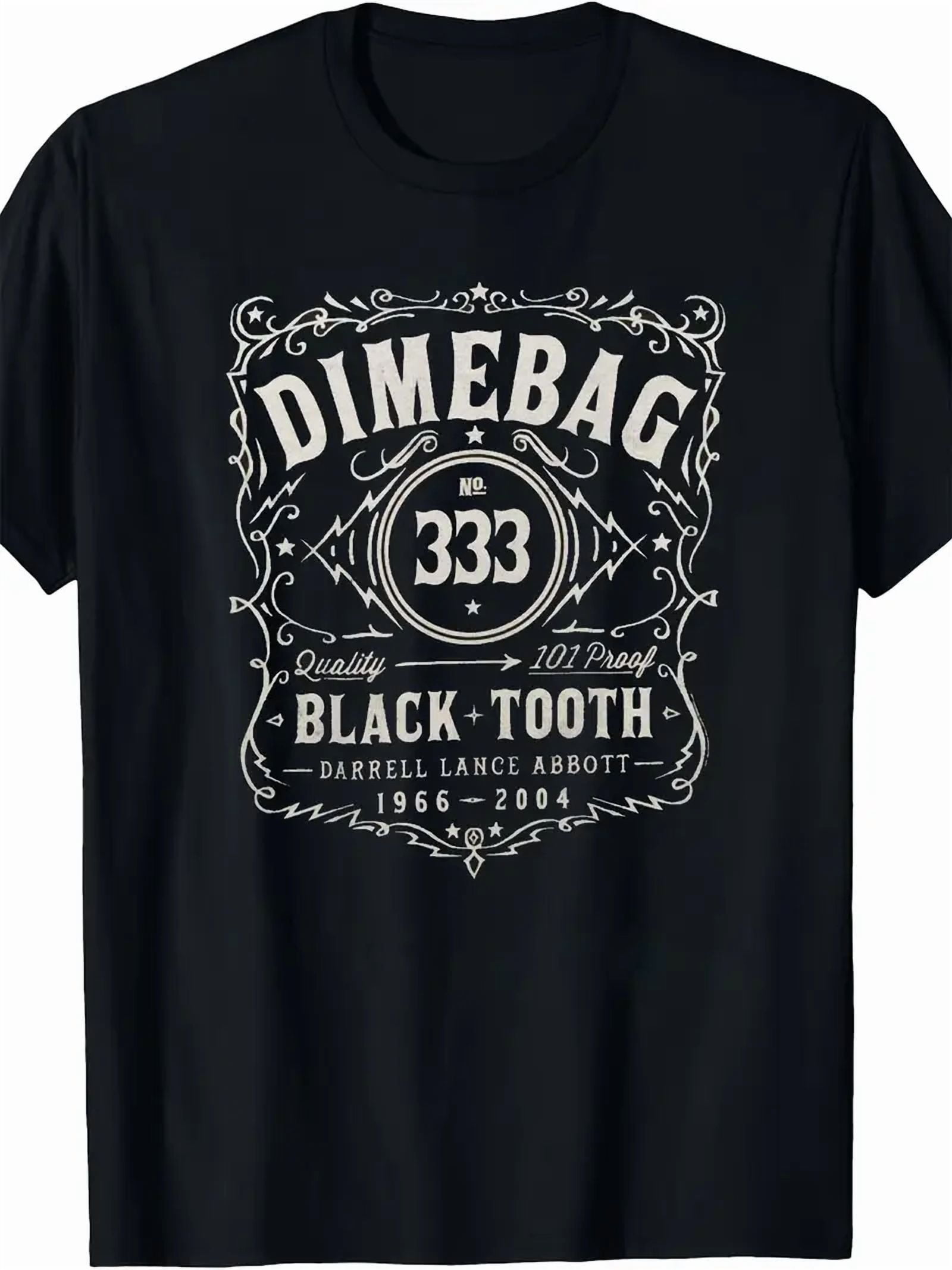 Dimebag Darrell Men's Black Graphic T-Shirt - Vintage Rock Tee with ...