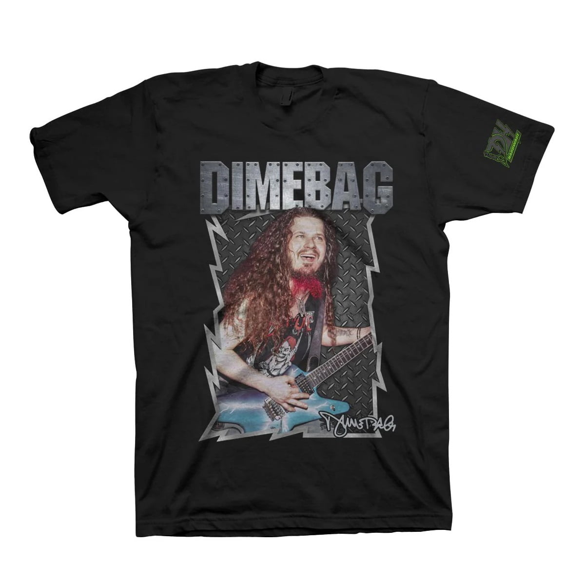 Dimebag Darrell Men's Portrait T-Shirt Black Large | Officially ...