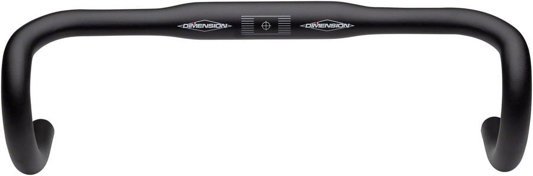 Dimension Flat Top Shallow Drop Handlebar 31.8mm Clamp 40cm Black ...