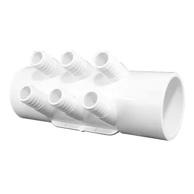 Dimension One Spas 300-07 6 Port Manifold with 0.75 in. Barbed ...