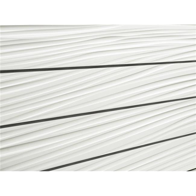 Dimensional Imp 2P-SW-NW-W 3D Textured Slatwall - Nu Wave - White ...
