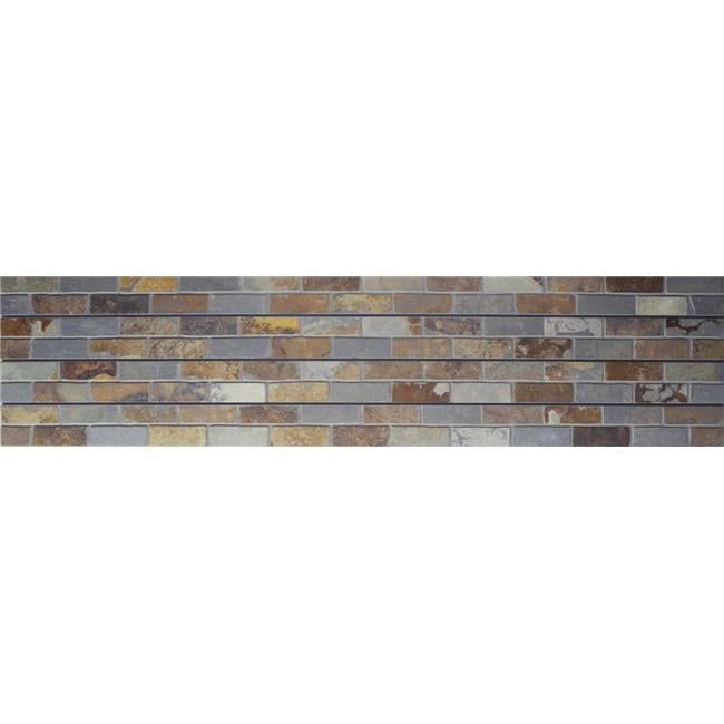 Dimensional Impact 2P-SW-B-SM 3D Textured Slatwall - Brick - Slate ...