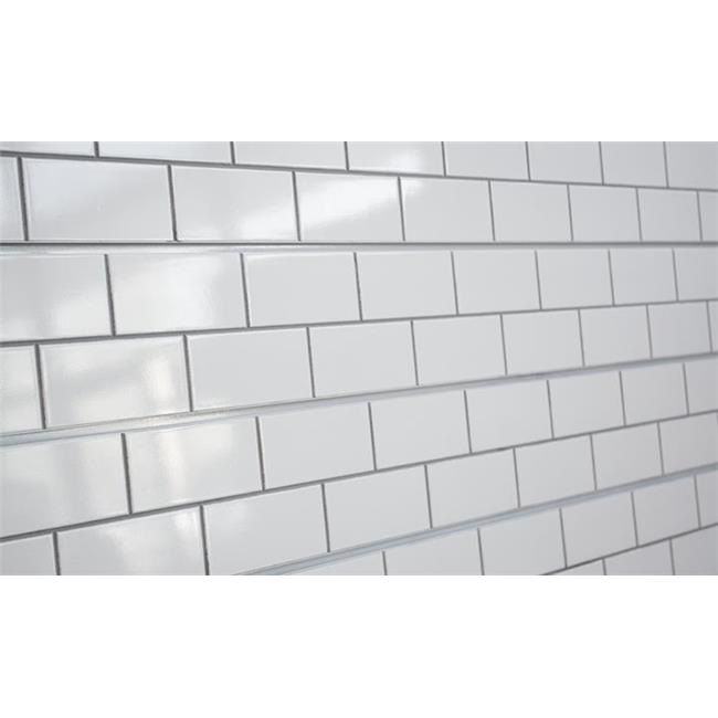 Dimensional Impact 2P-SW-ST-W 3D Textured Slatwall - Subway Tile ...