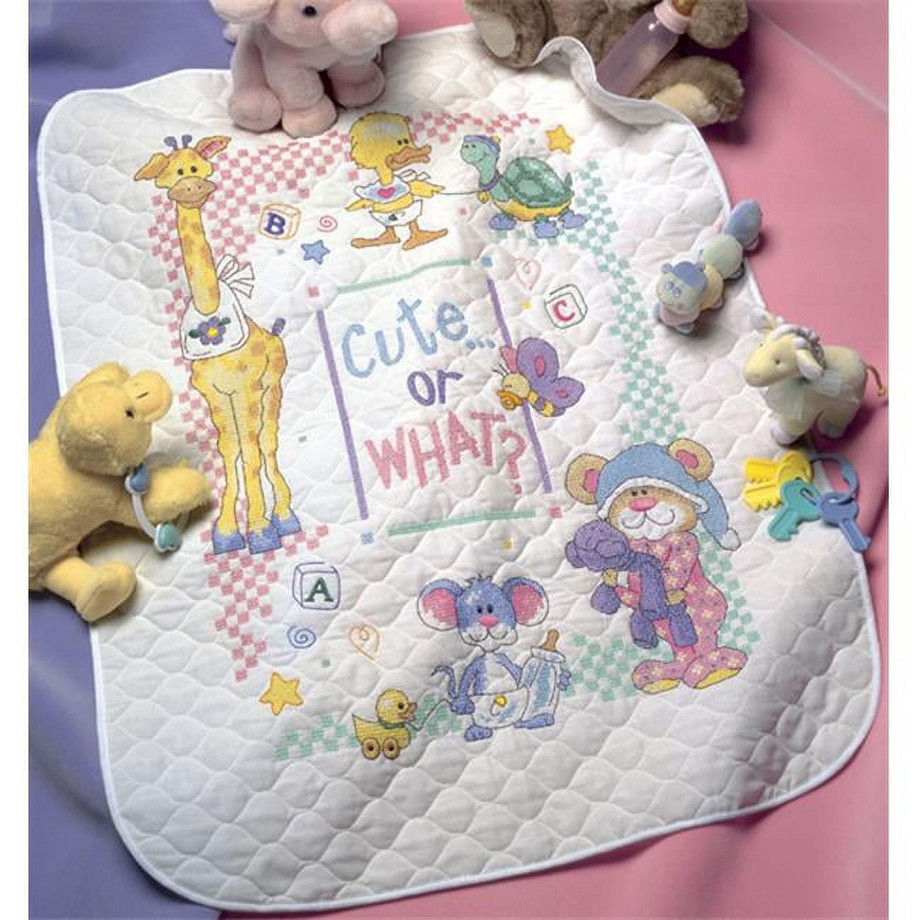 Stamped Cross Stitch Baby Quilts
