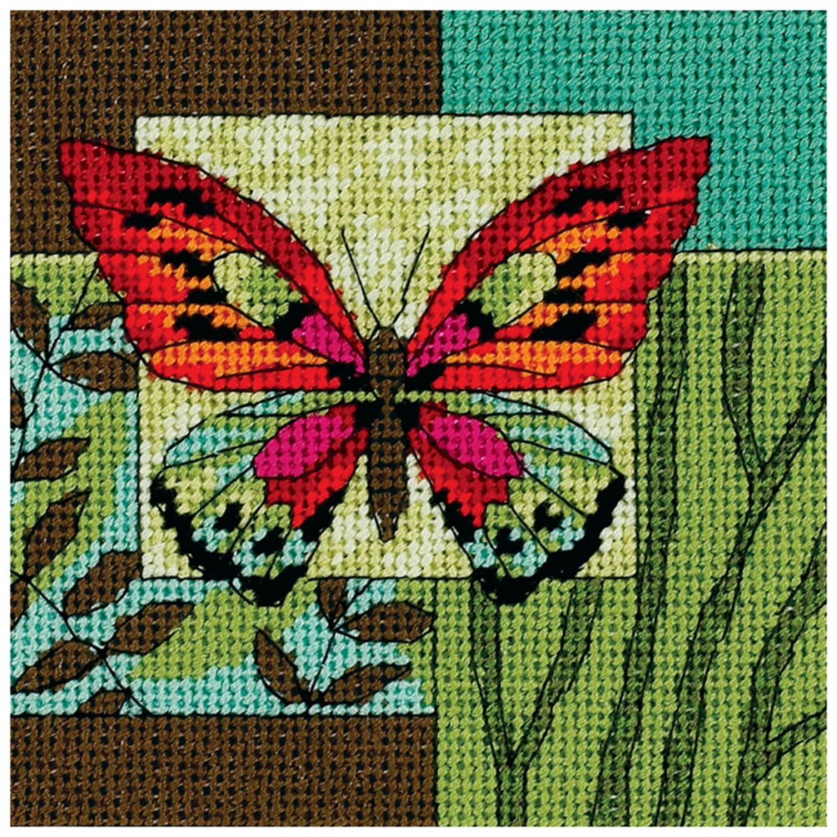 Dimensions Butterfly Impression Mini Needlepoint Kit, 5" x 5" - Walmart.com
