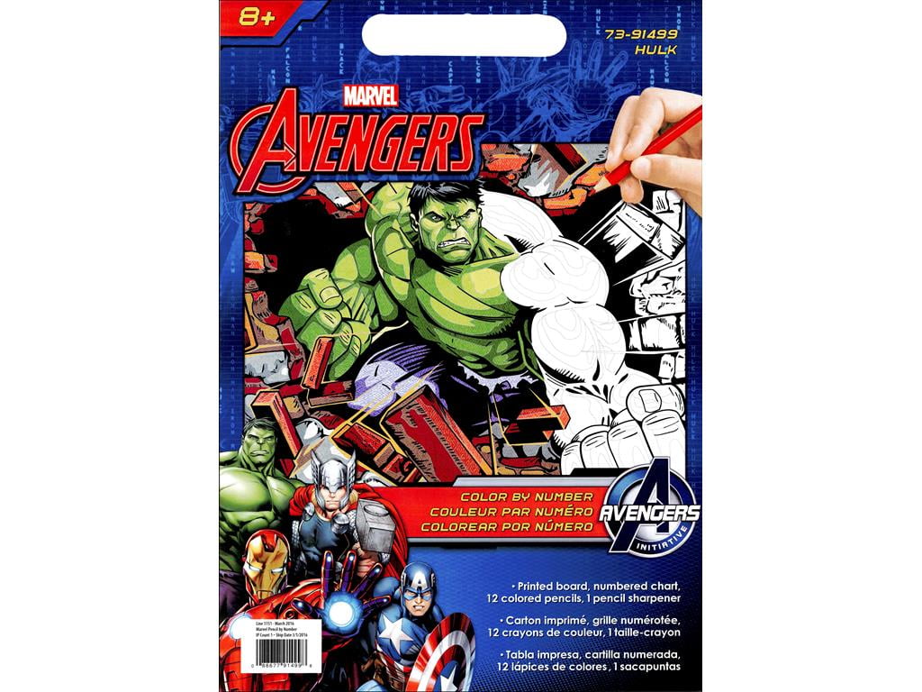 Dimensions Color By Number 9x12 Hulk - Walmart.com