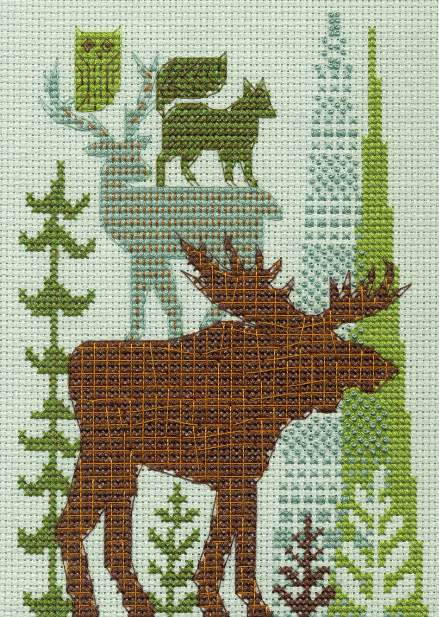 Dimensions Counted Cross Stitch Kit 5"X7"-Forest Folklore (14 Count ...