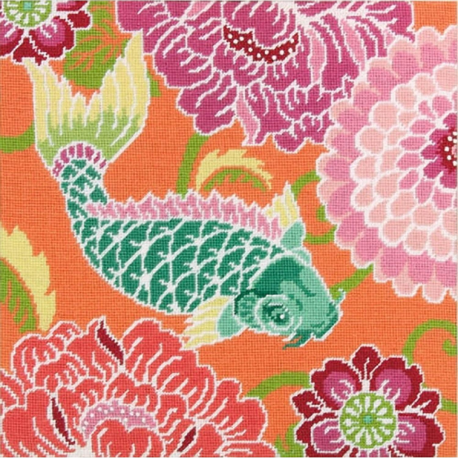 Dimensions Crafts NeedleCrafts Needlepoint, Koi with Flowers - Walmart.com