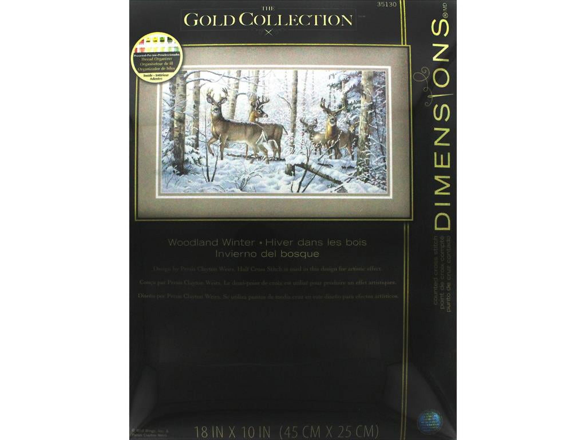 Free Shipping! Dimensions Cross Stitch Kit 18x10 Woodland Winter ...