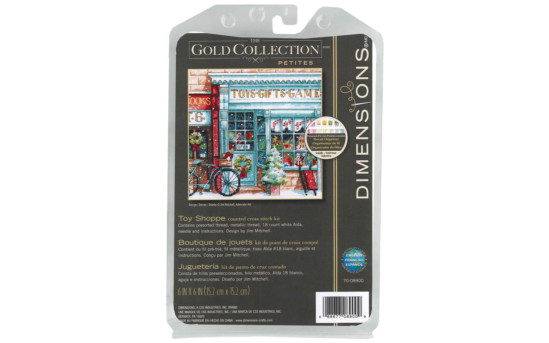 Dimensions Gold Petite Counted Cross Stitch Kit 6"X6"-Toy Shoppe (18 ...