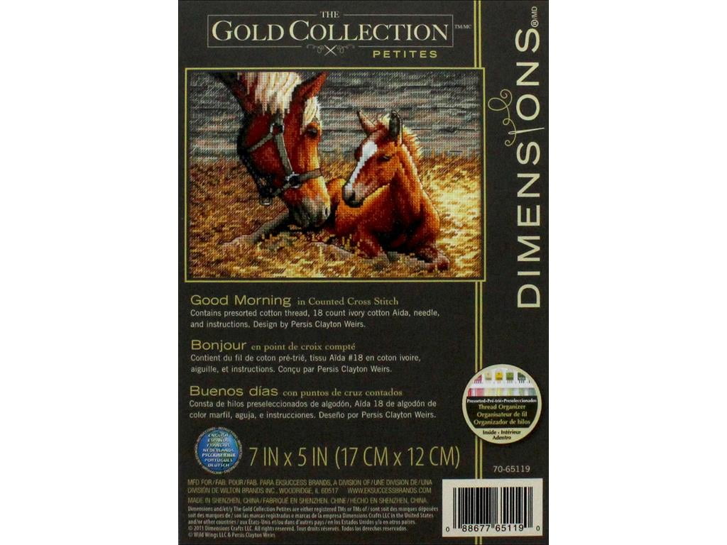 Dimensions Cross Stitch Kit 7x5 Good Morning - Walmart.com