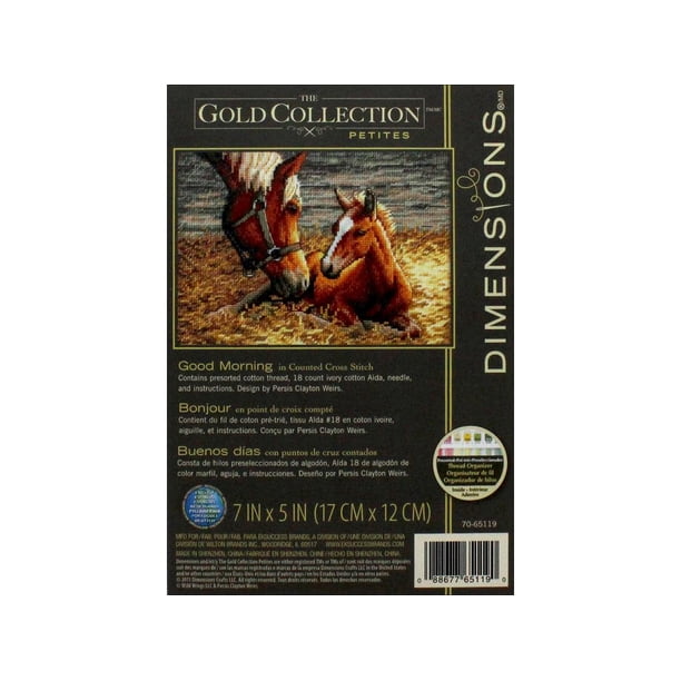 Dimensions Cross Stitch Kit 7x5 Good Morning - Walmart Business Supplies