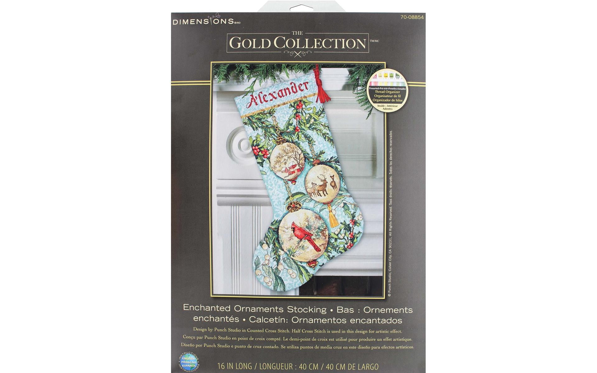 Dimensions Cross Stitch Kit Stocking Enchanted - Walmart.com