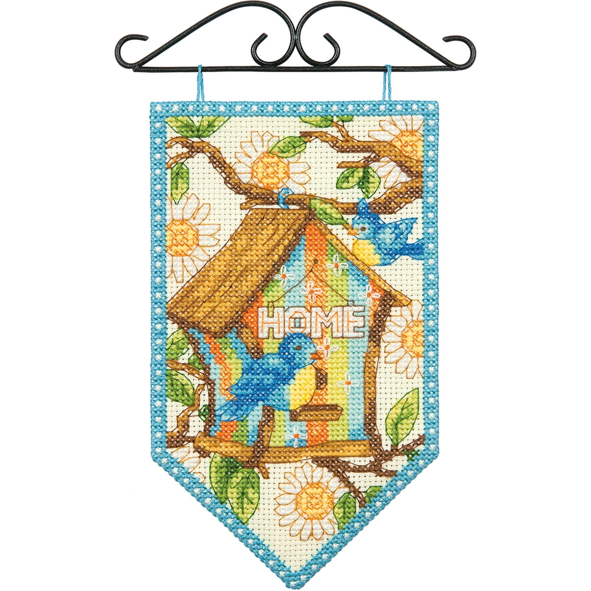 Dimensions/Debbie Mumm Counted Cross Stitch Kit 5"X8"-Spring Banner (14 ...